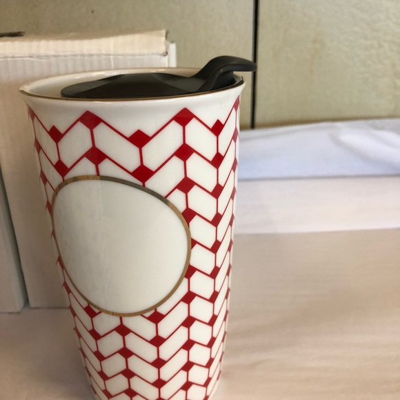 Mary Square | Other | New Set Of 3 Ceramic Tumblers With Lids By Mary ...